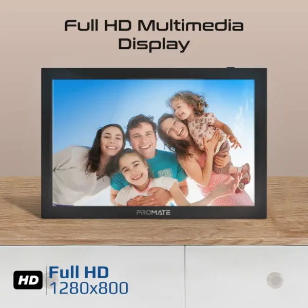 Memoria-10 Black Promate Full HD Digital Photo Frame with 10.1″ Touch ...